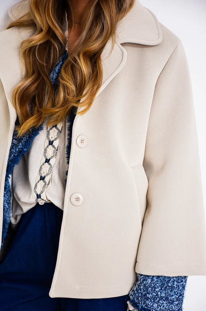 Veste Paletot Beige LOLITA