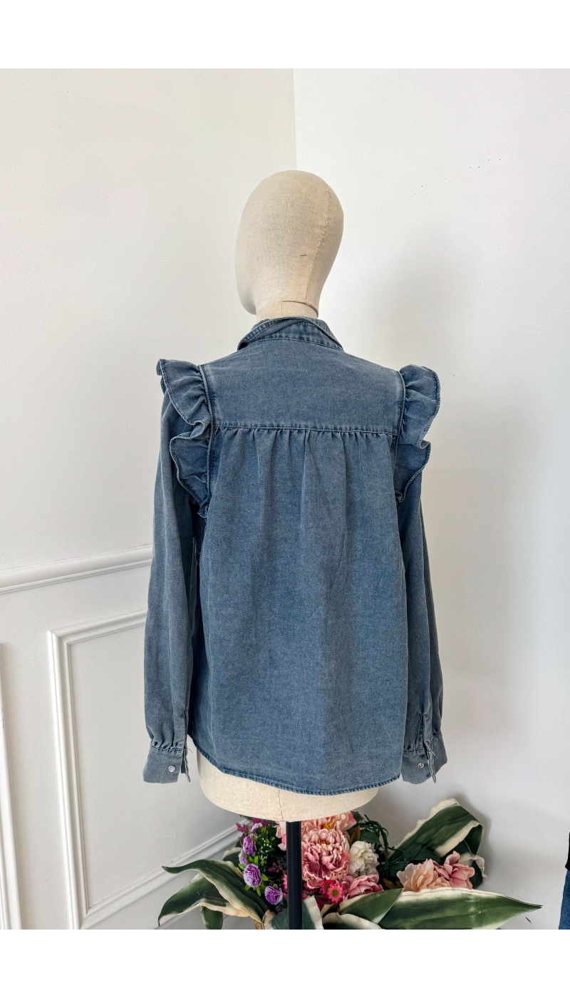 Chemisier Jeans Bleu Oxana