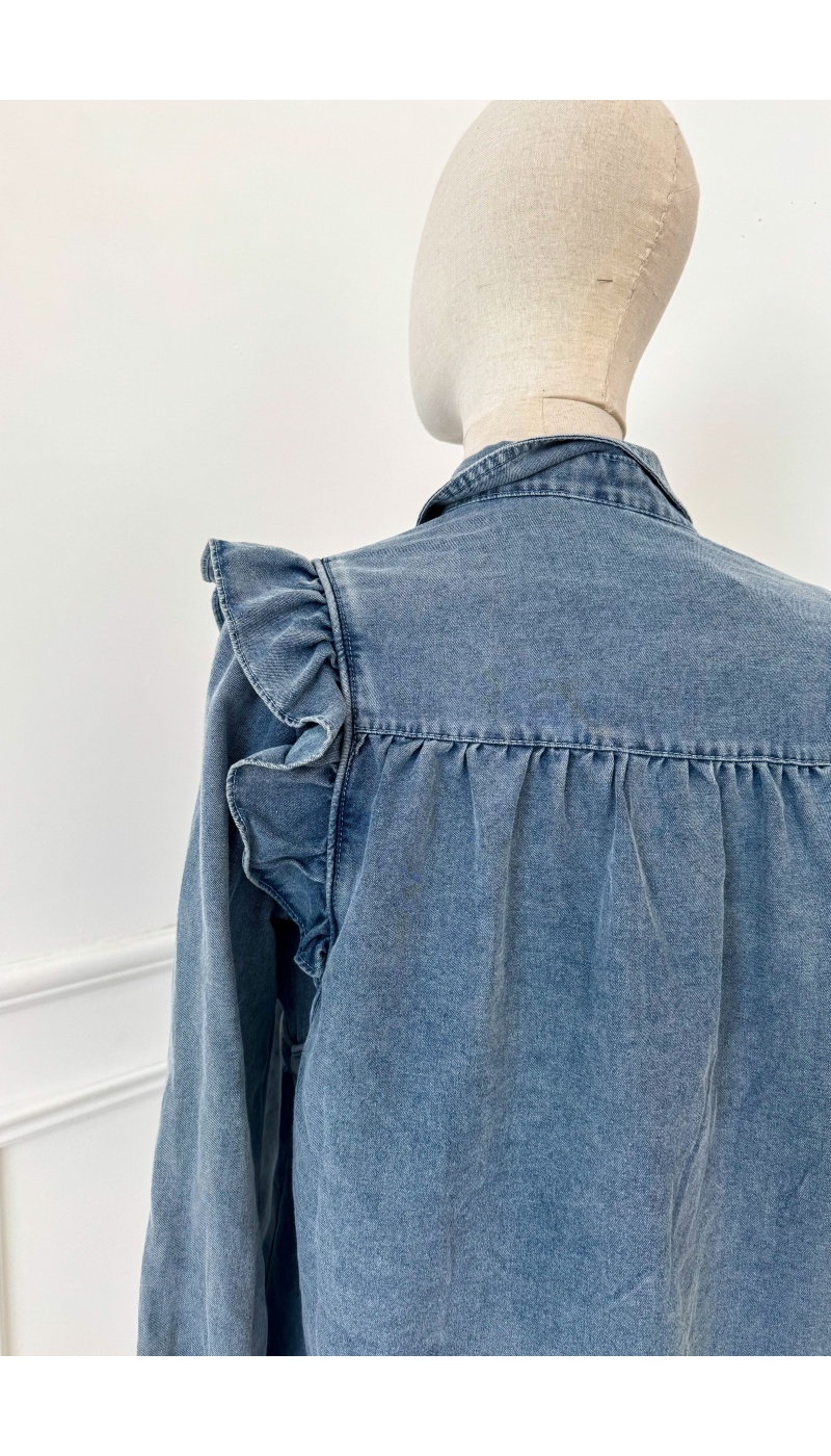 Chemisier Jeans Bleu Oxana